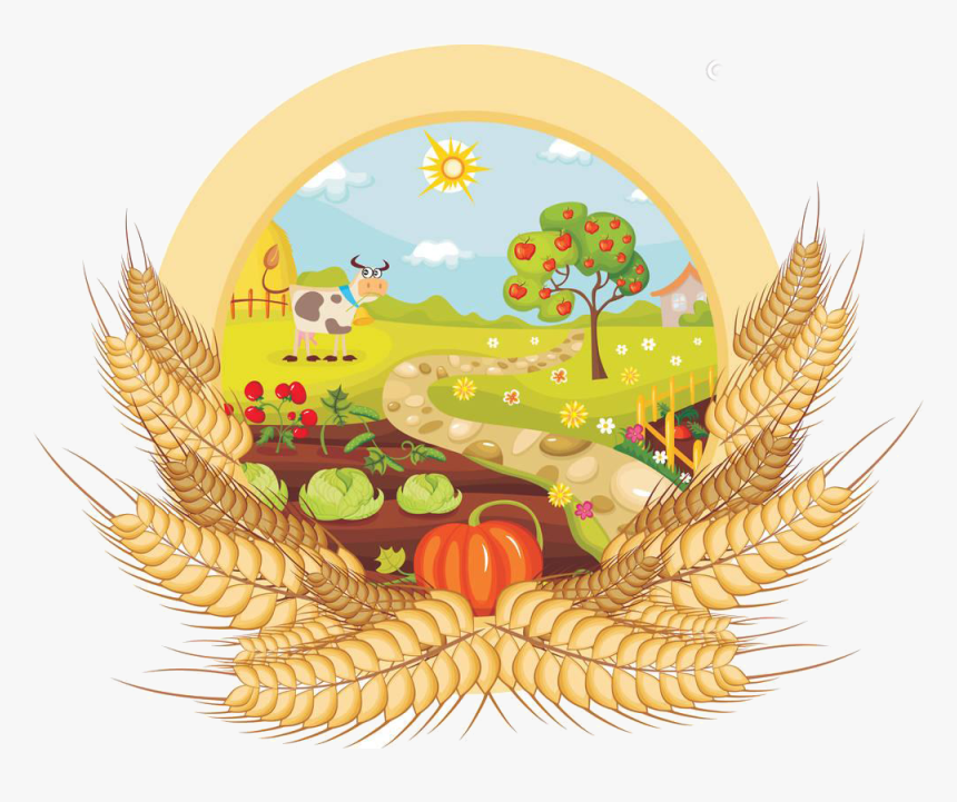 Vegetable Farming Clip Art - Farm With Vegetables Clipart, HD Png ...