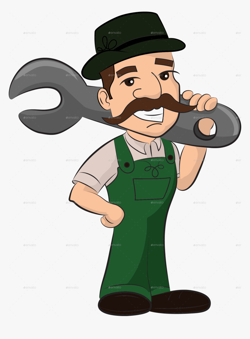 Clipart Mechanic With A Mustache, HD Png Download , Transparent Png ...