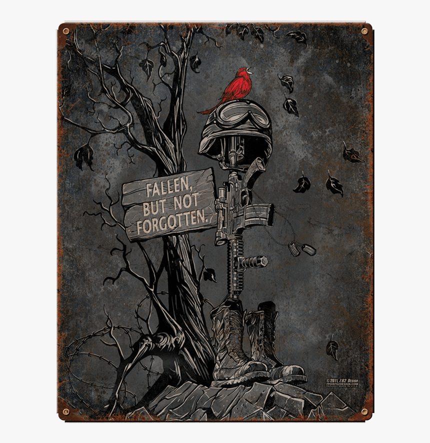 Fallen, But Not Forgotten Vintage Steel Sign - Brothers Forever Fallen ...