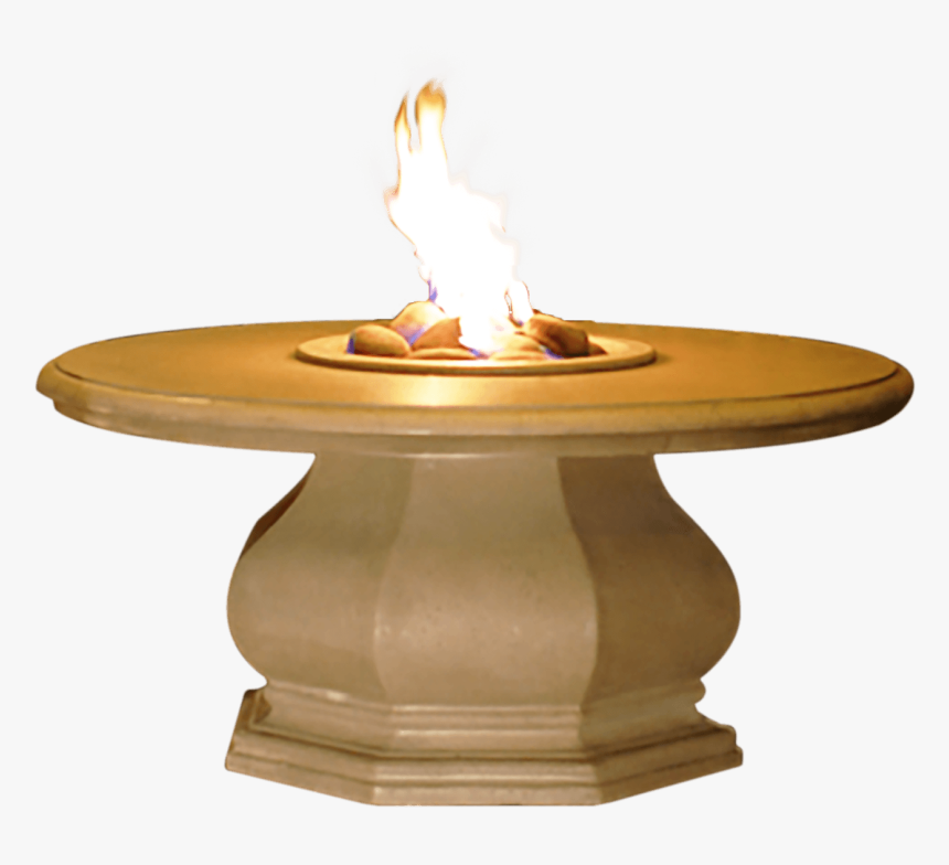 Chat Height Octagon Fire Pit Table With Concrete Top - American Fyre ...