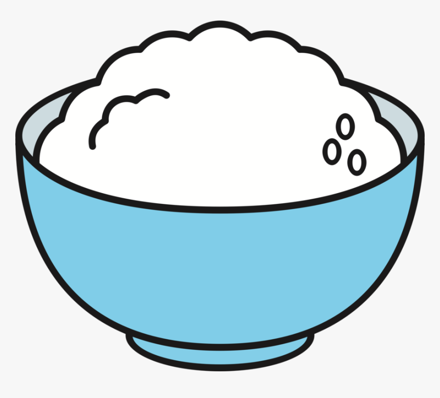 Line Art,mixing Bowl,bowl - Bowl Rice Clip Art, HD Png Download ...