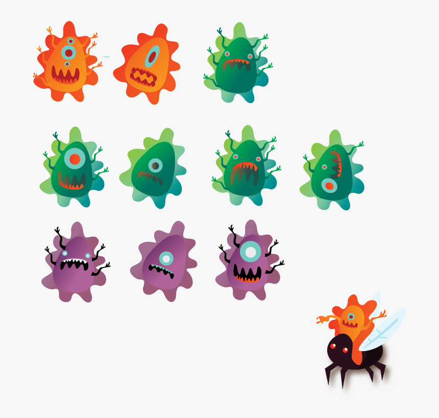 Germs - Cartoon, HD Png Download , Transparent Png Image - PNGitem