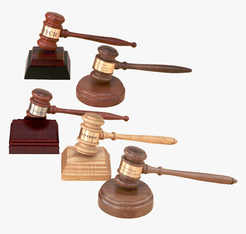 Full Size And Split American Walnut Gavels On Walnut - Gavel, HD Png ...