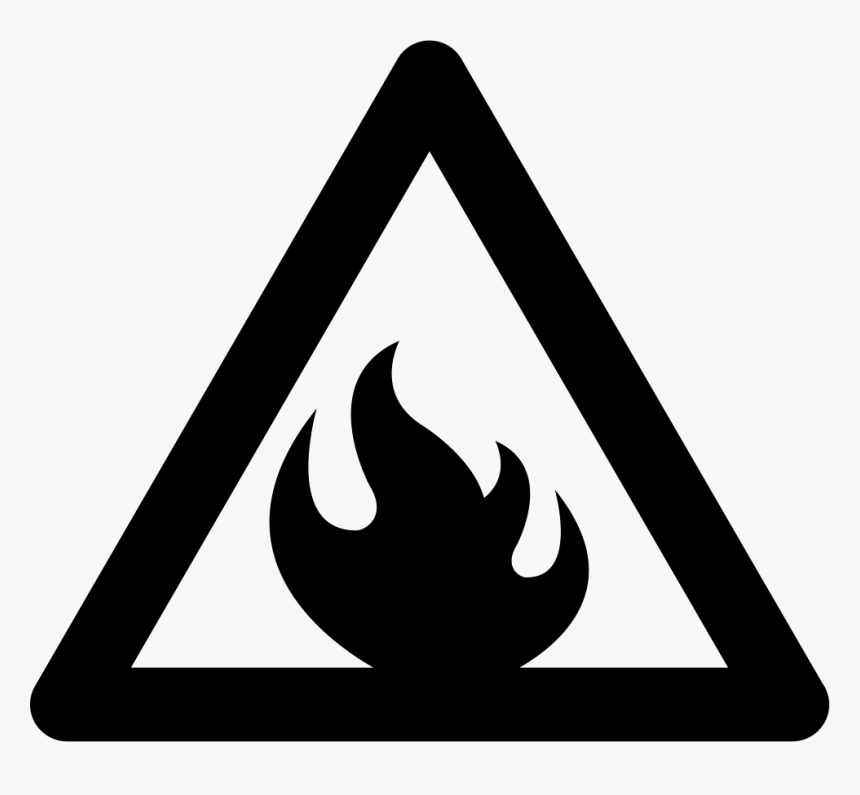 Warning Flammable Sign - Flammable Icon Png, Transparent Png ...