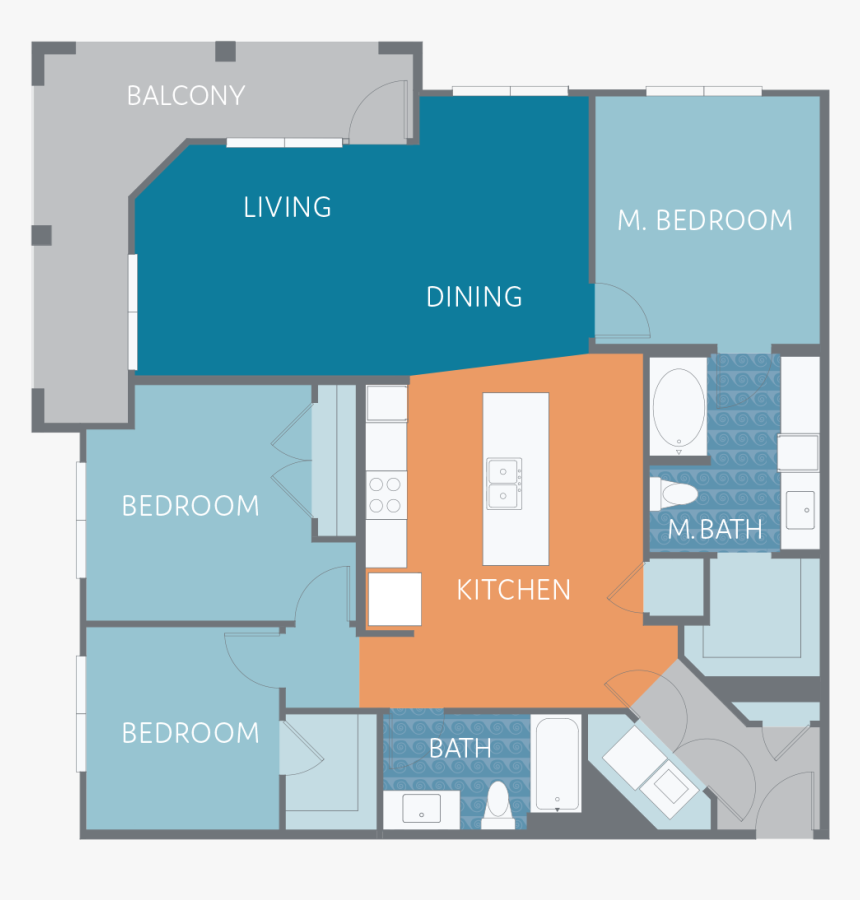 C1 - Floor Plan, HD Png Download , Transparent Png Image - PNGitem