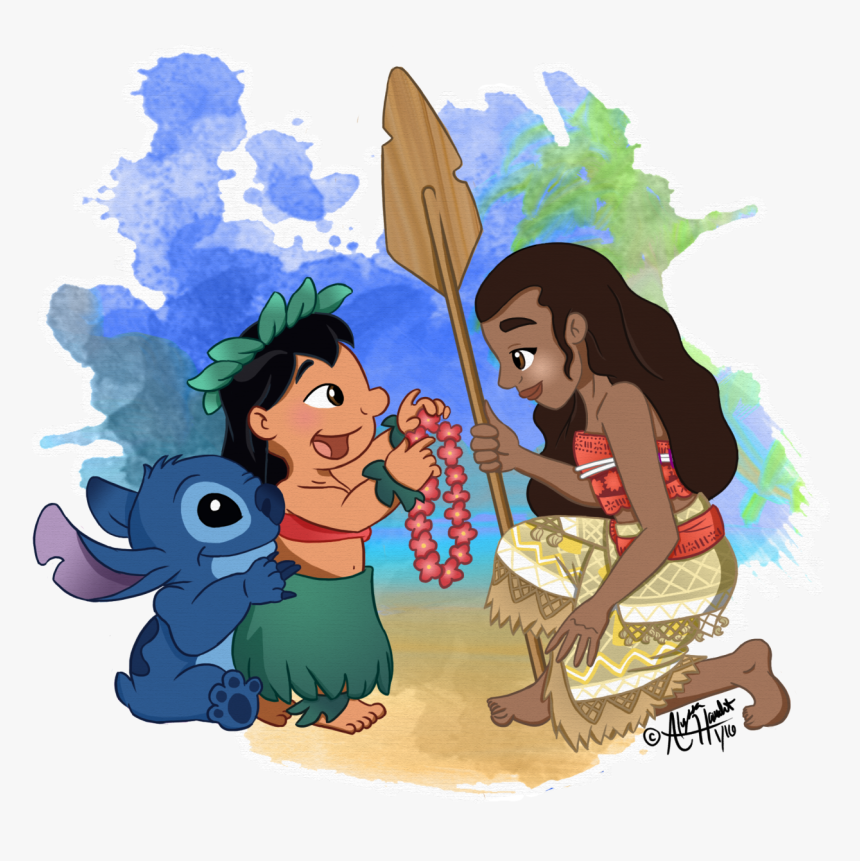 Lilo And Stitch And Moana, HD Png Download , Transparent Png Image ...