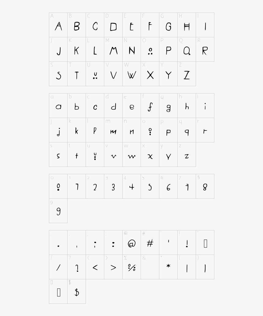 Character Map - Draftsman Font, HD Png Download , Transparent Png Image ...