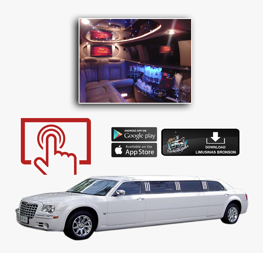 Chrysler 300c App Aplicacion - Limousine, HD Png Download , Transparent ...