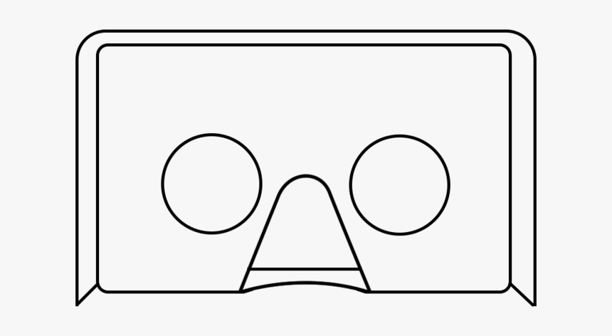 Google Cardboard - Line Art, HD Png Download , Transparent Png Image ...