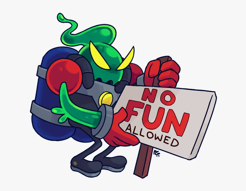 No Fun Png - Cartoon, Transparent Png , Transparent Png Image - PNGitem