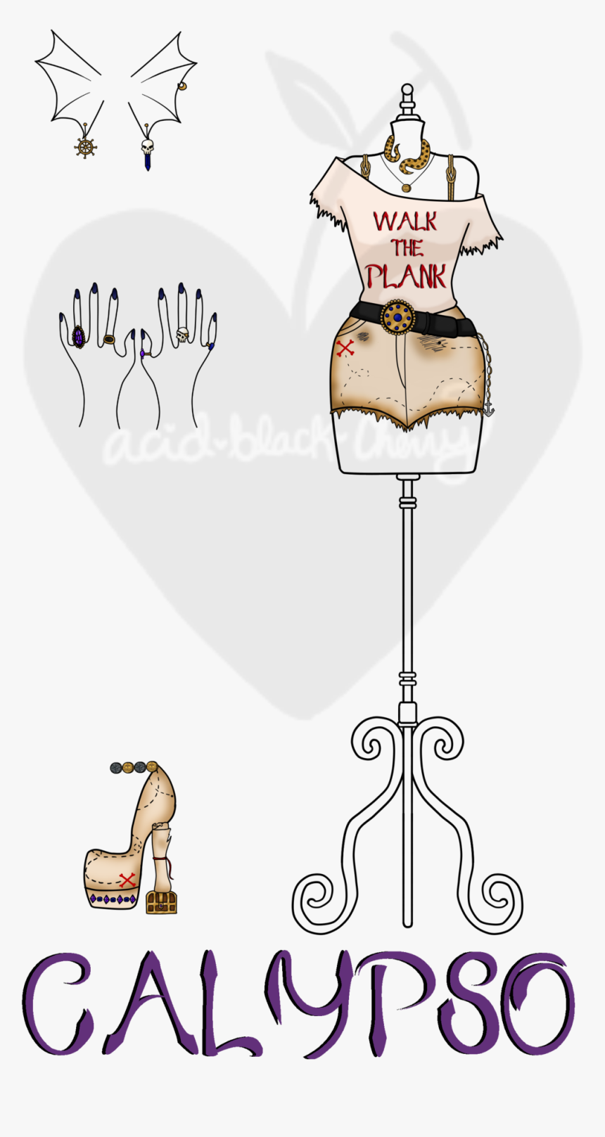 A Treasure Map Pirate-esque Outfit Created For @sleazycheese - Cartoon ...