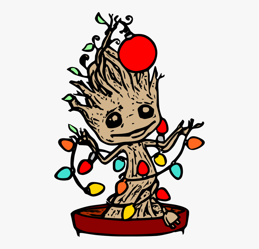 Christmas Groot, Christmas Groot - Baby Groot Christmas Tree, HD Png ...