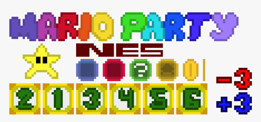 Mario Party Pixel Art, HD Png Download , Transparent Png Image - PNGitem