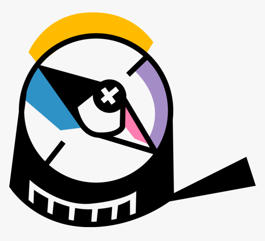 Vector Illustration Of Magnetic Compass For Navigation - Emblem, HD Png ...