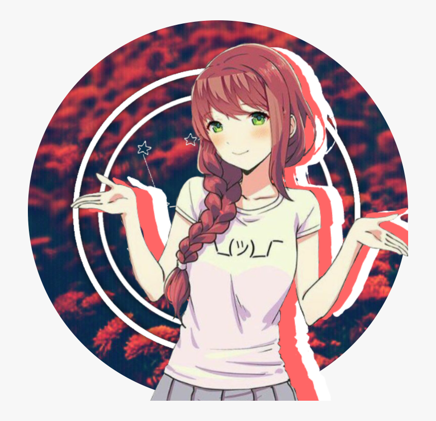 Monika ️ - Monika Ddlc Pfp, HD Png Download , Transparent Png Image ...