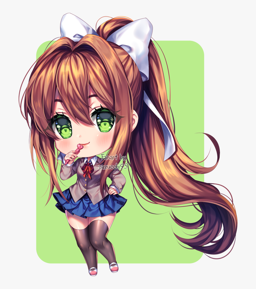 Monika ,doki Doki Literature Club,foreign Vn,зарубежные - Club Chibi Sasucchi95 Doki Doki, HD ...