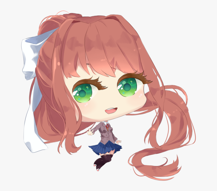 Just Monika Emote Png - Drawing Doki Doki Monika Transparent, Png ...