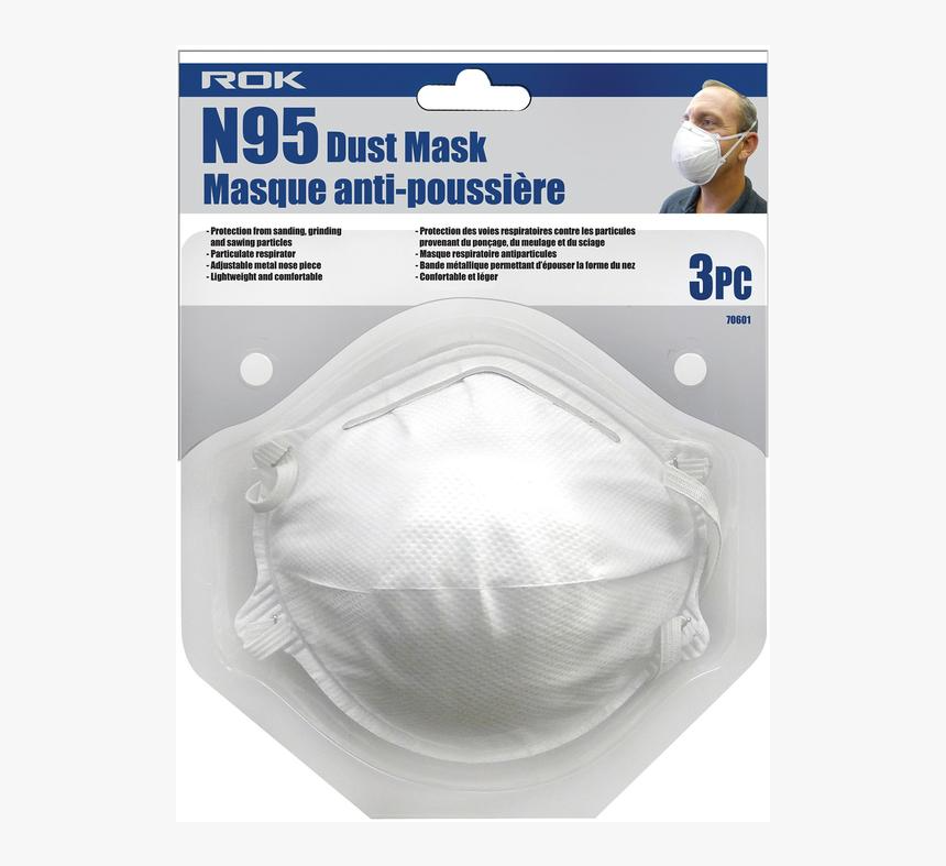 Dust Mask N95 3pk Class - Mask, HD Png Download , Transparent Png Image ...
