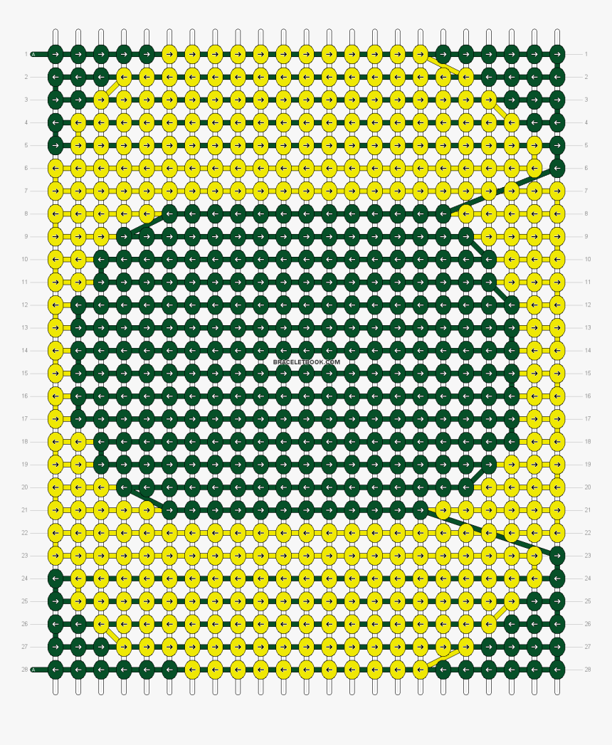 Alpha Pattern - Friendship Bracelets Patterns Snowflake, HD Png ...