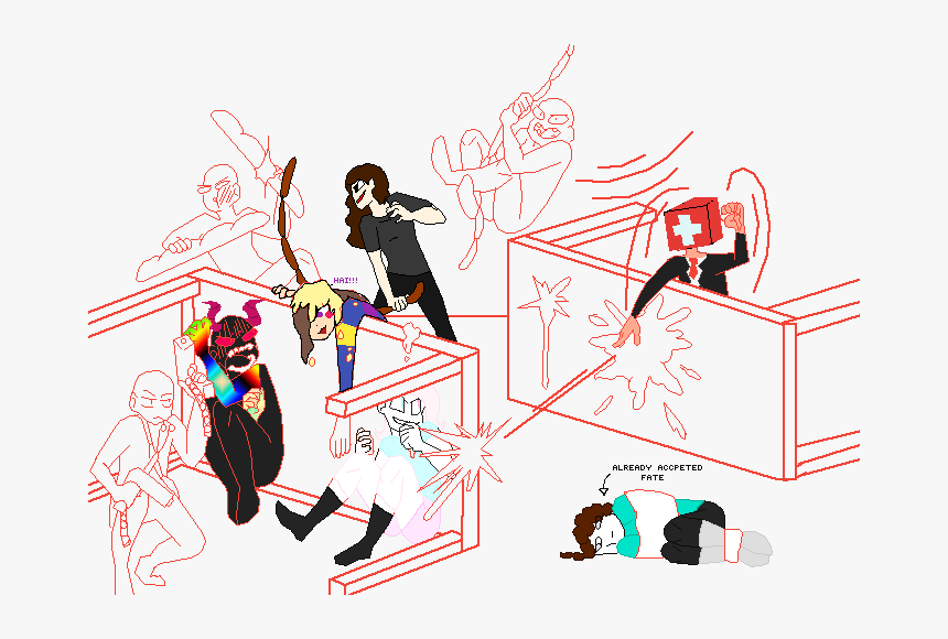 Png Transparent Collaboration Drawing Pencil - Food Fight Drawing, Png ...