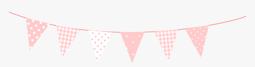 Pink Bunting Transparent Background, HD Png Download , Transparent Png ...