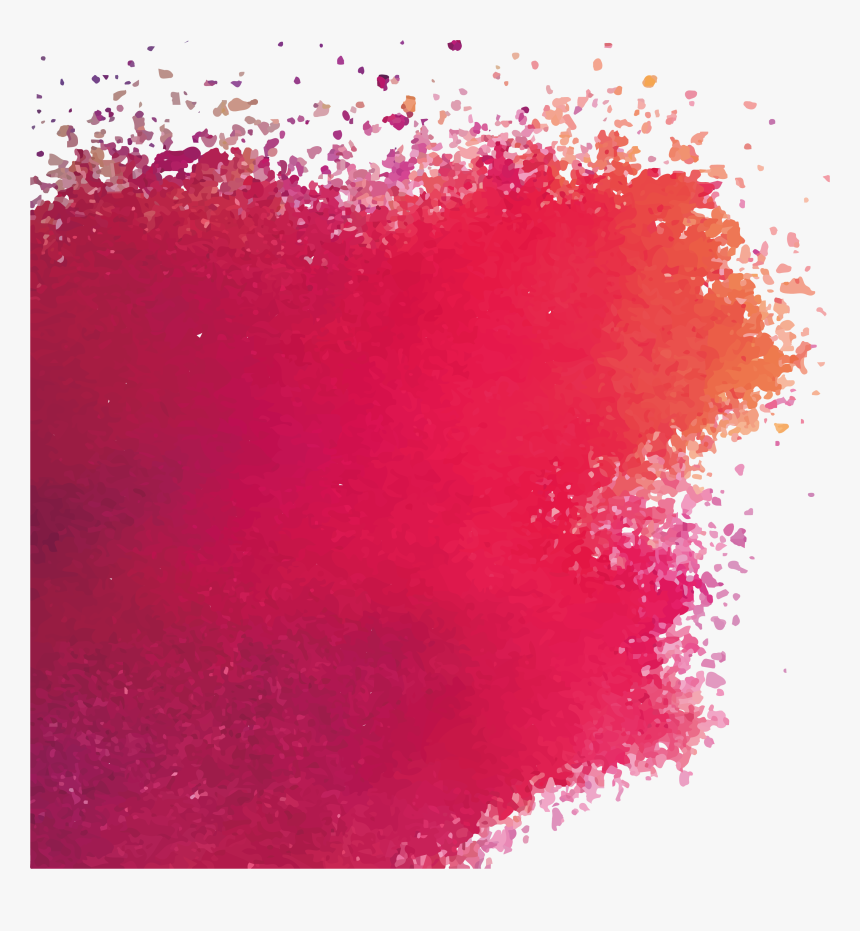 Hot Pink Watercolour , Png Download - Red Watercolour Splatter ...