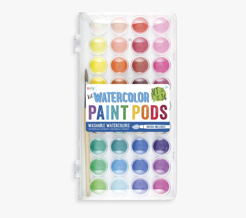 Watercolor Paint Pods, HD Png Download , Transparent Png Image - PNGitem