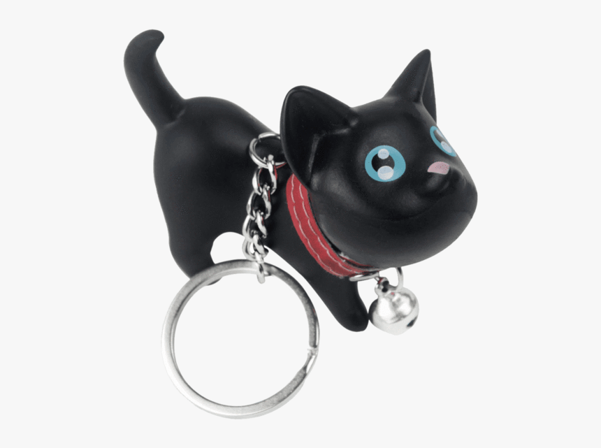 Niceeshop Cute Cat Key Chain - Black Cat, HD Png Download , Transparent ...