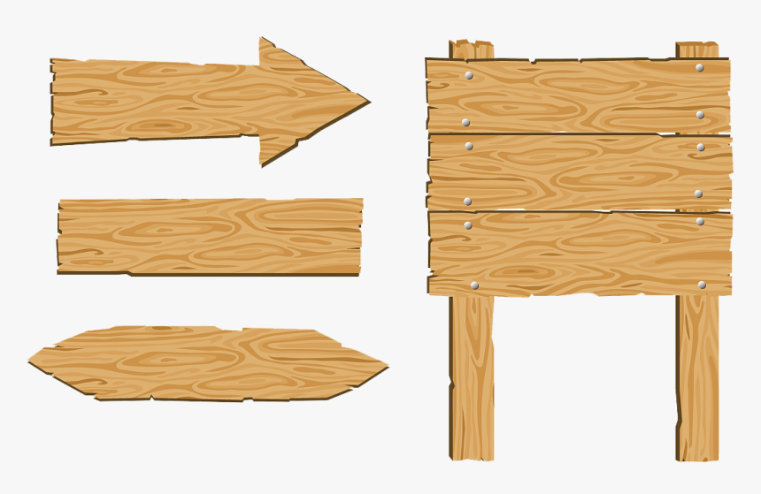 Wood Arrow Sign Clipart