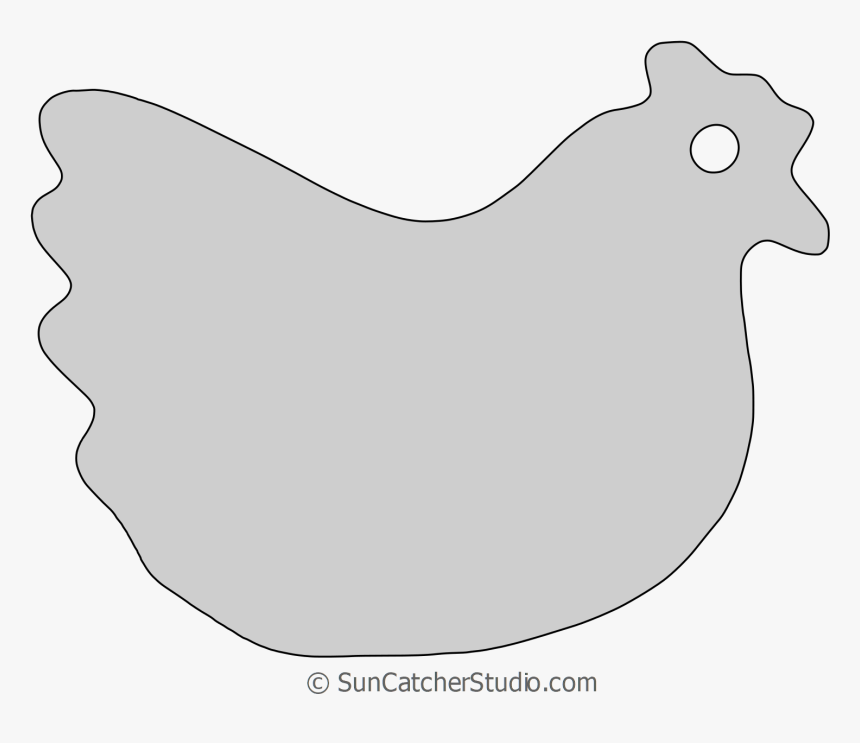 Transparent Chopping Wood Clipart - Chicken Cut Out Template, HD Png ...