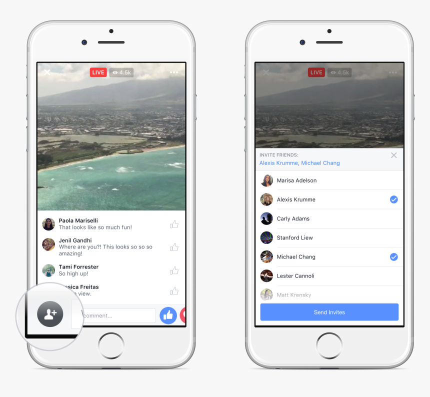 Live Invite Friends Ios - Invite Friends On Facebook Live, HD Png ...
