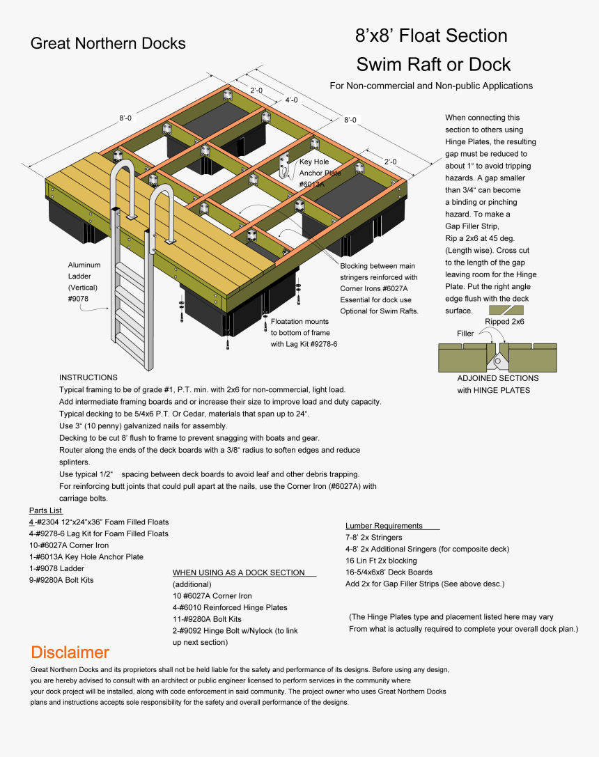 Floating Dock Plans, HD Png Download , Transparent Png Image - PNGitem