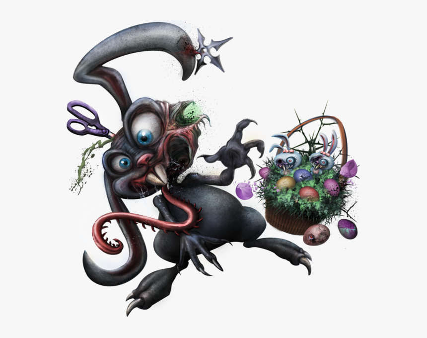 Cute Cartoon Zombie Bunny