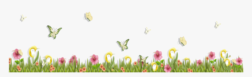 Grass Clipart Spring - Grass Png With Flower, Transparent Png ...