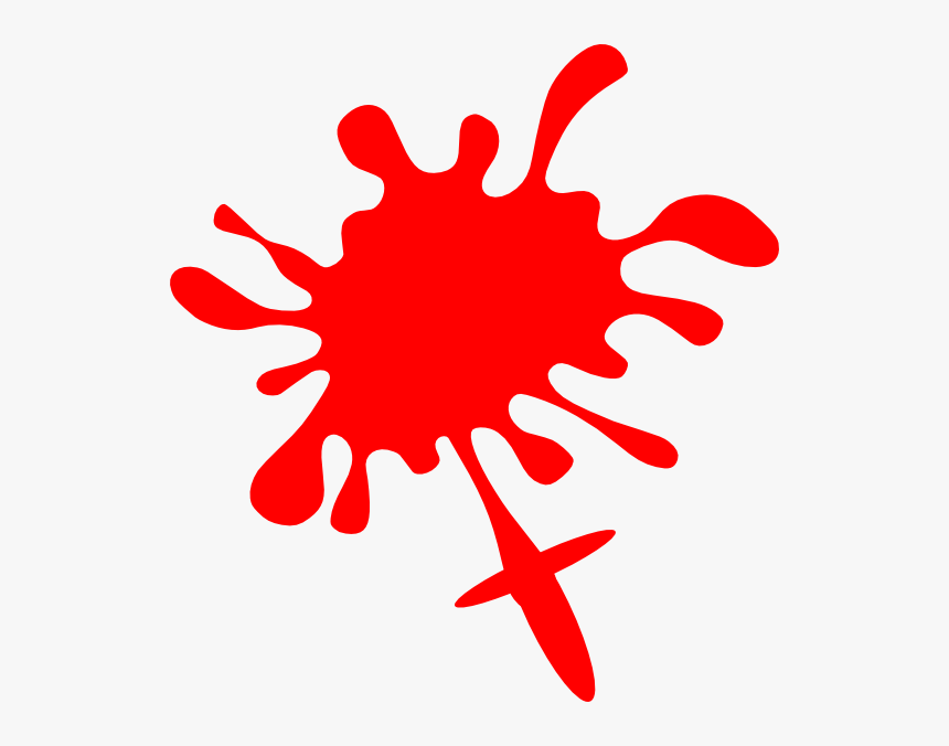 Transparent Red Circle Cross Png - Paint Splash Clip Art, Png Download ...