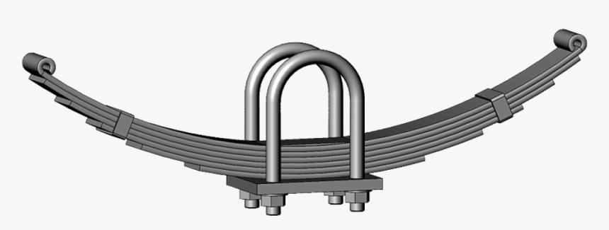 Trailer Axle Suspension - Single Axle Trailer Leaf Springs, HD Png ...