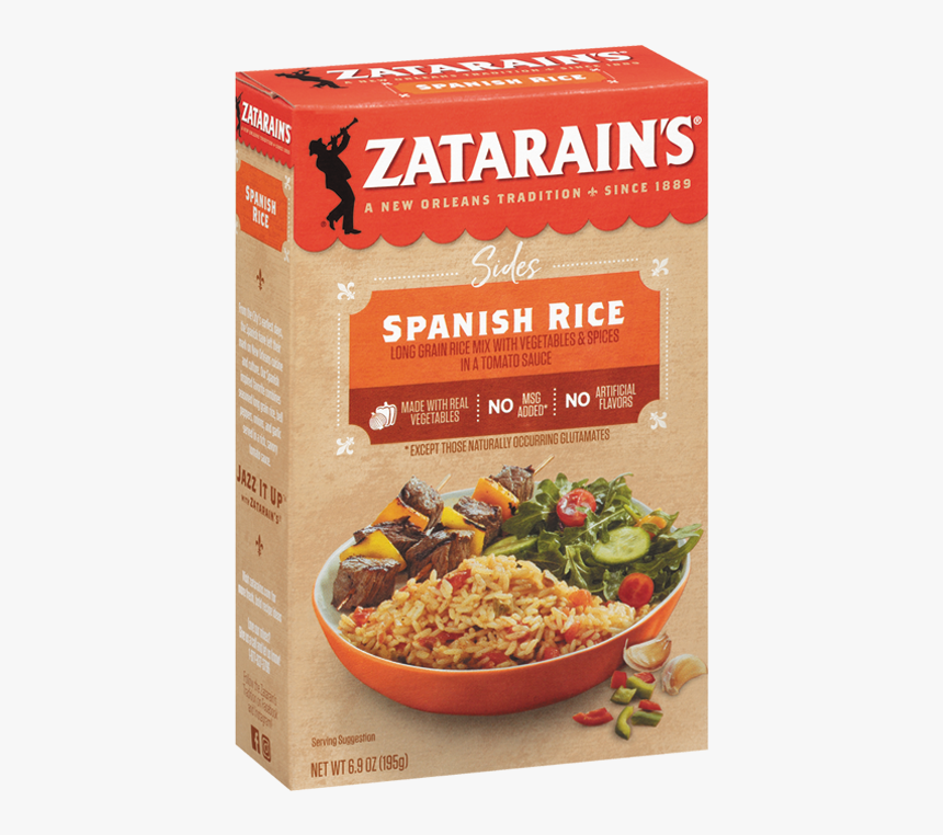 Spanish Rice Side Mix - Zatarain's Garden District Kitchen, HD Png ...
