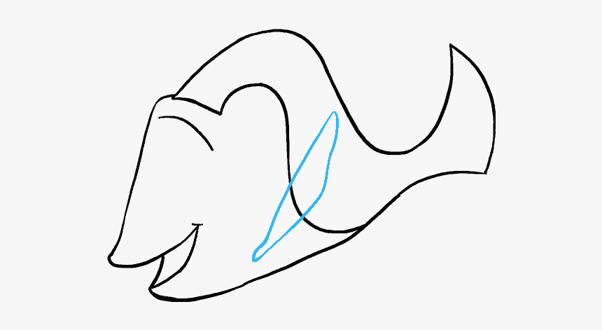 How To Draw Dory - Line Art, HD Png Download , Transparent Png Image ...