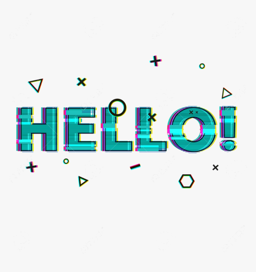 #hello2018 #hello #glitch #helloglitch #hola #effectglitch - Graphic ...