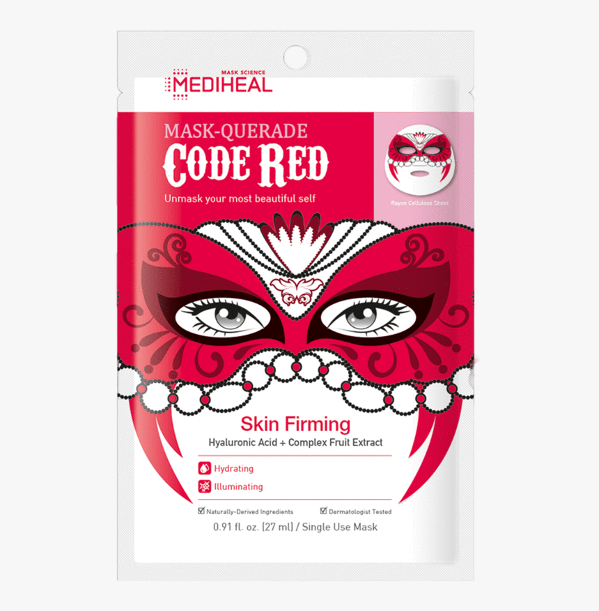 Mask-querade Code Red Mask - Dress Code Masked Mask, HD Png Download ...