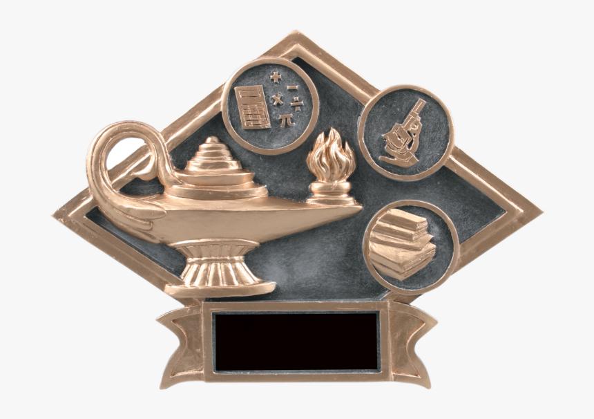 Diamond Plate Lamp Of Knowledge Resin - Antique, HD Png Download ...