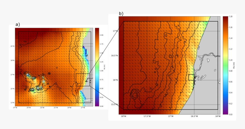 Snapshot Of Modelled Significant Wave Height From The, HD Png Download ...