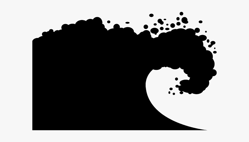 Silhouette Of A Wave, HD Png Download , Transparent Png Image - PNGitem