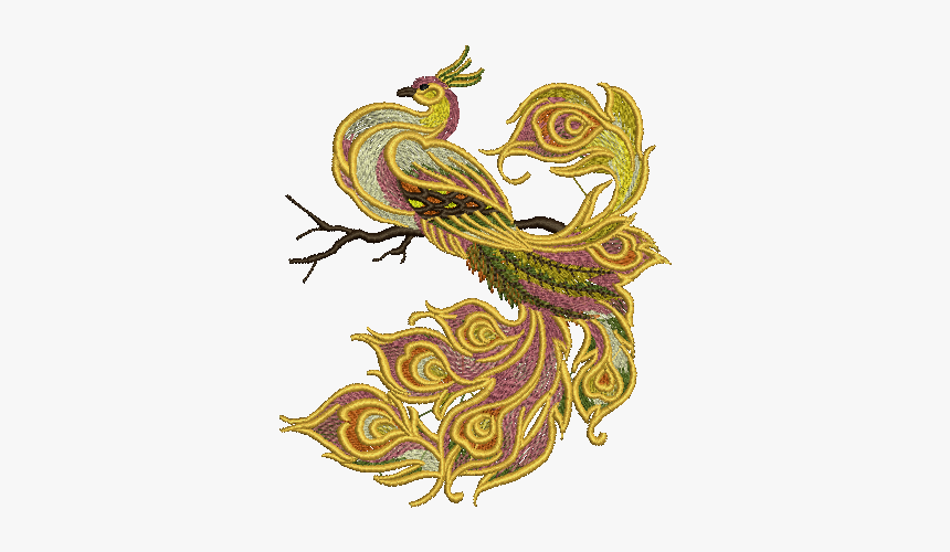 Peacock Design Embroidery