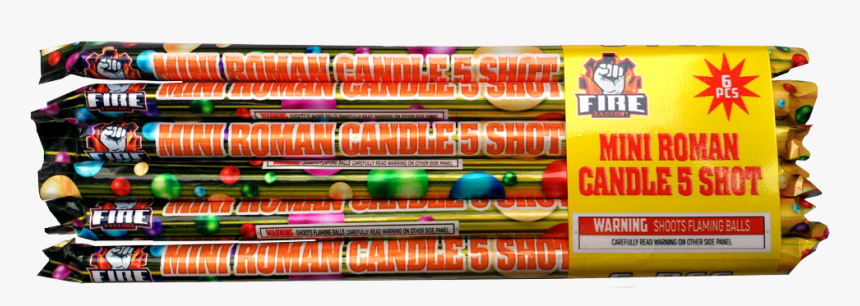 Image Of Mini Roman Candle 5 Ball - Orange, HD Png Download ...