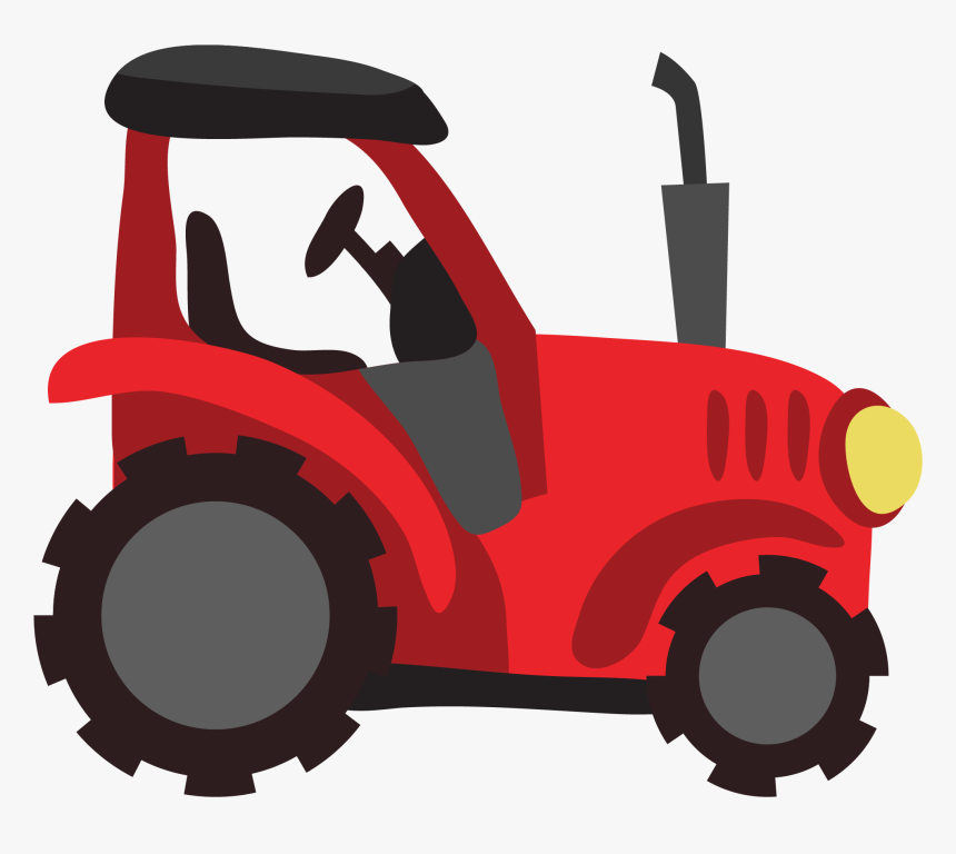 Transportation Clipart Tractor - Tractor Red Clip Art, HD Png Download ...
