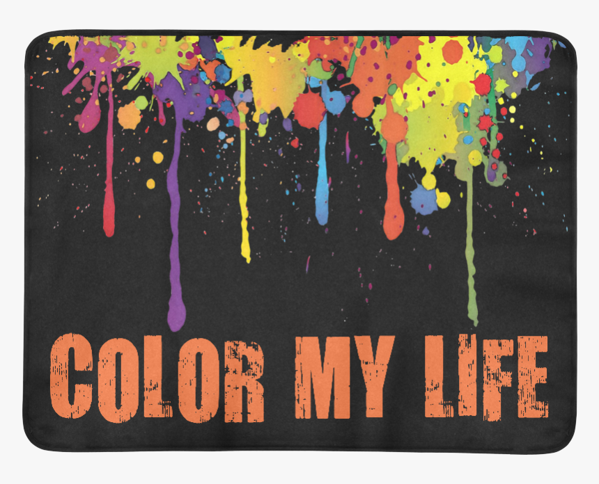 Crazy Multicolored Running Splashes Color My Life Beach - Color Splash ...