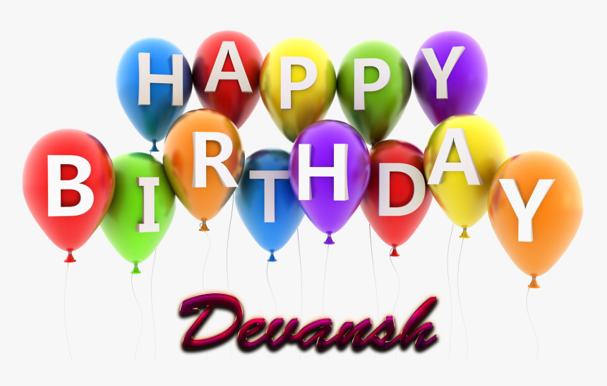 Devansh Happy Birthday Balloons Name Png - Happy Birthday Salman Name ...