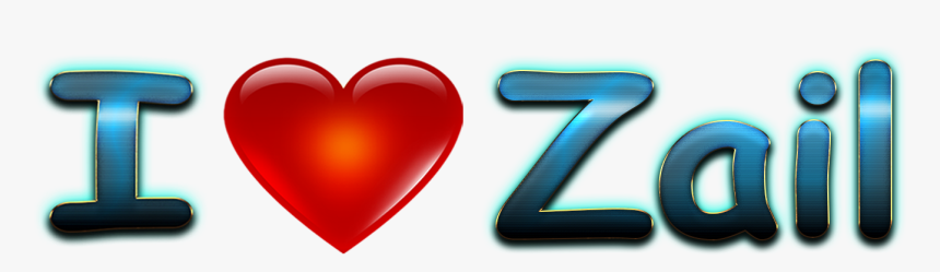Zail 3d Letter Png Name - John Name In Heart, Transparent Png ...