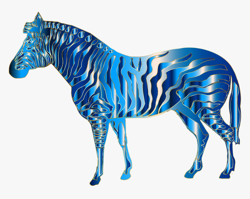 Zebra Color Frame Png Vector - Blue Zebra Png, Transparent Png ...